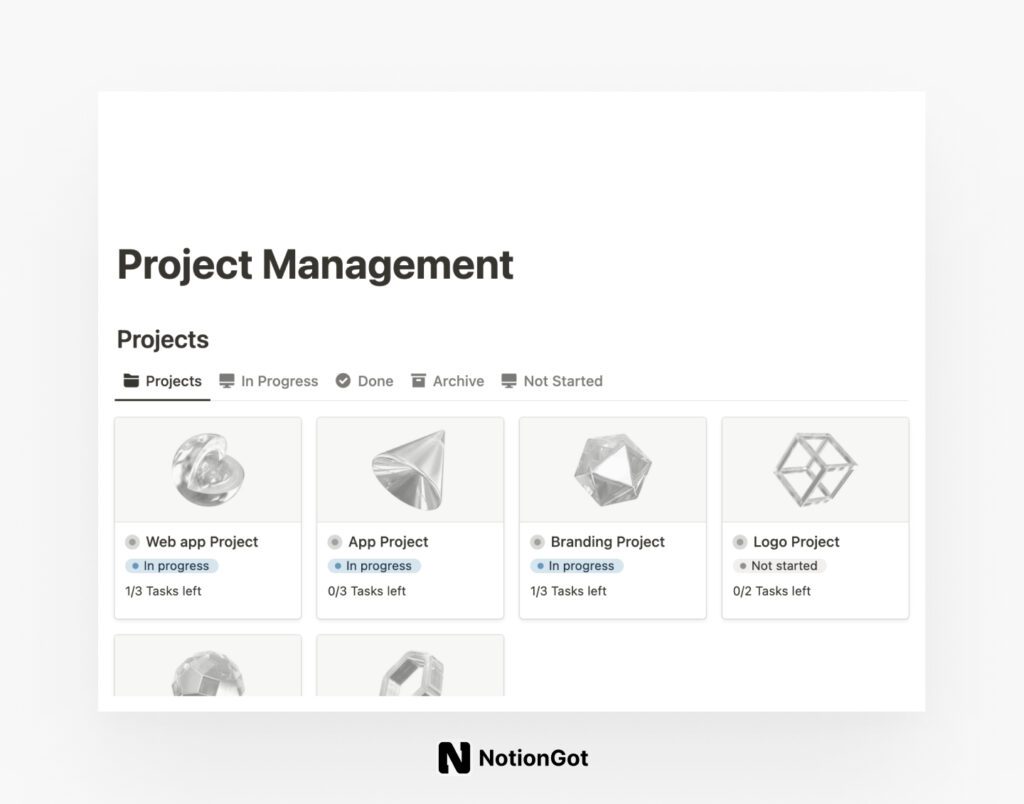 10+ Best & Free Project Management Notion Templates - Best Notion ...