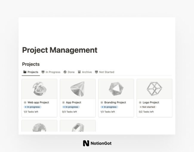 10+ Best & Free Project Management Notion Templates - Best Notion ...