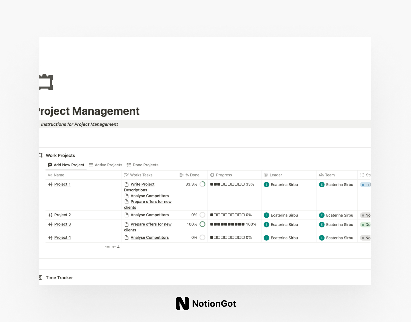 10+ Best & Free Project Management Notion Templates - Best Notion ...