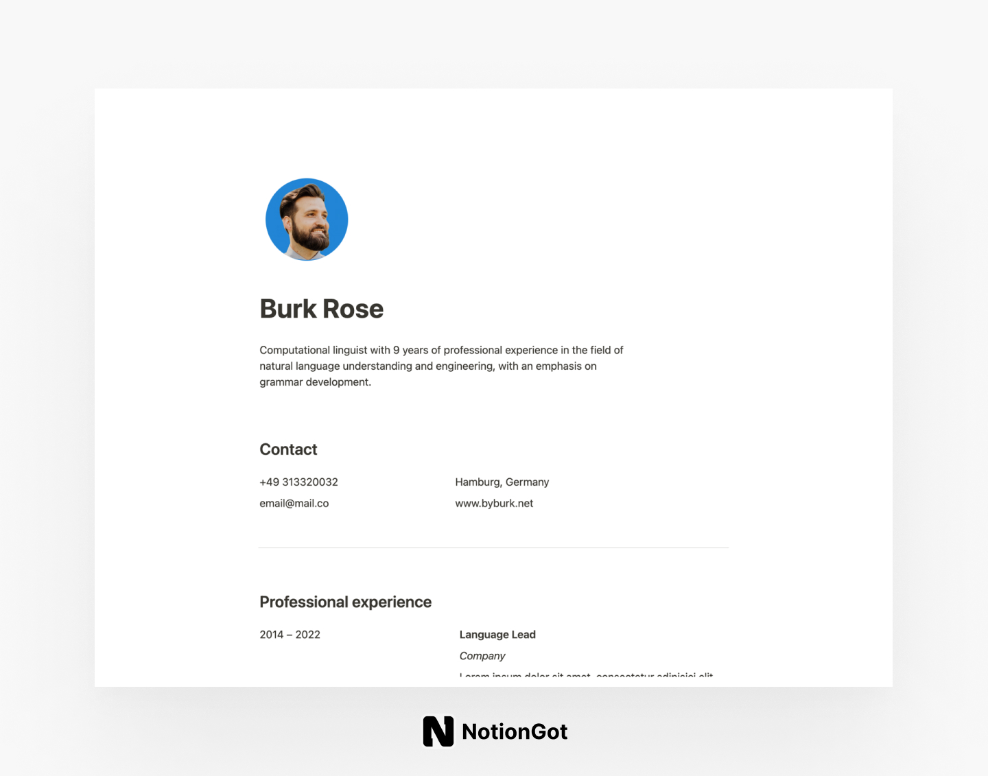 20+ Notion Resume Templates for Job Seekers (FREE) - Best Notion ...