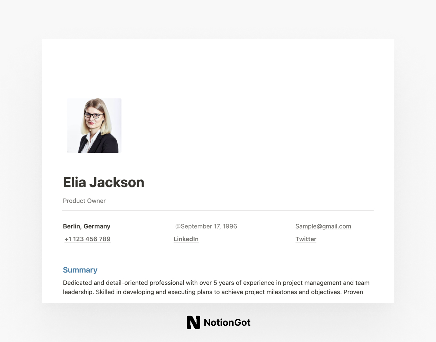 20+ Notion Resume Templates for Job Seekers (FREE) - Best Notion ...
