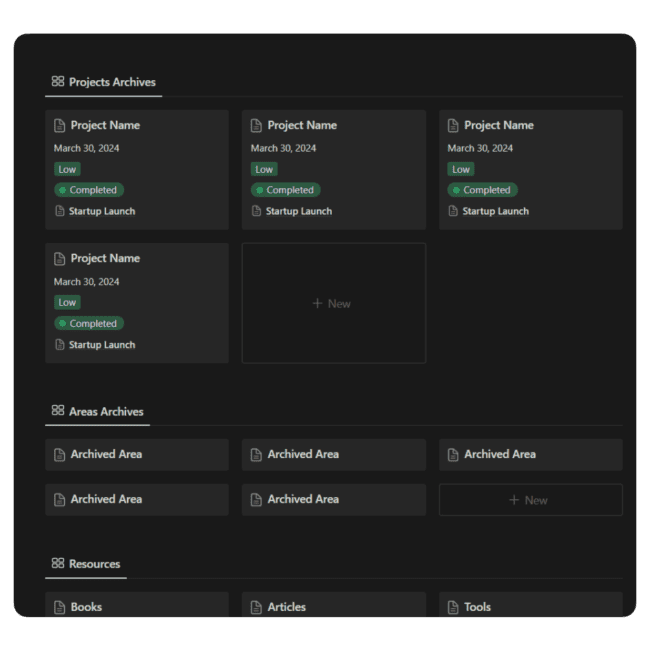 Free Notion PARA Method Template - P.A.R.A Template - Best Notion ...