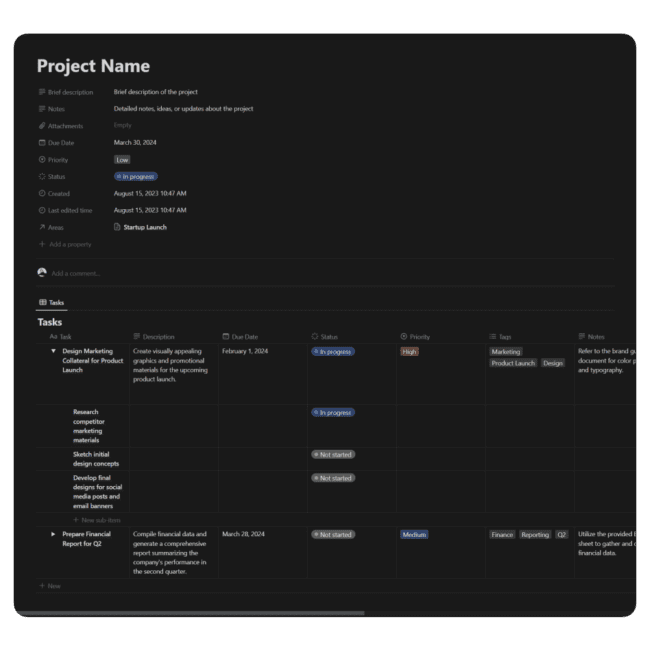Free Notion PARA Method Template - P.A.R.A Template - Best Notion ...