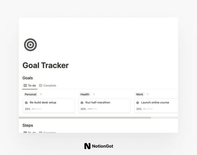 10+ Notion Goal Setting Templates - Best Notion Templates For Everyone ...