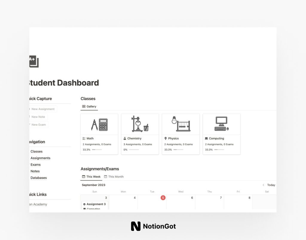 10+ Notion Student Templates for Study and Education - Best Notion ...