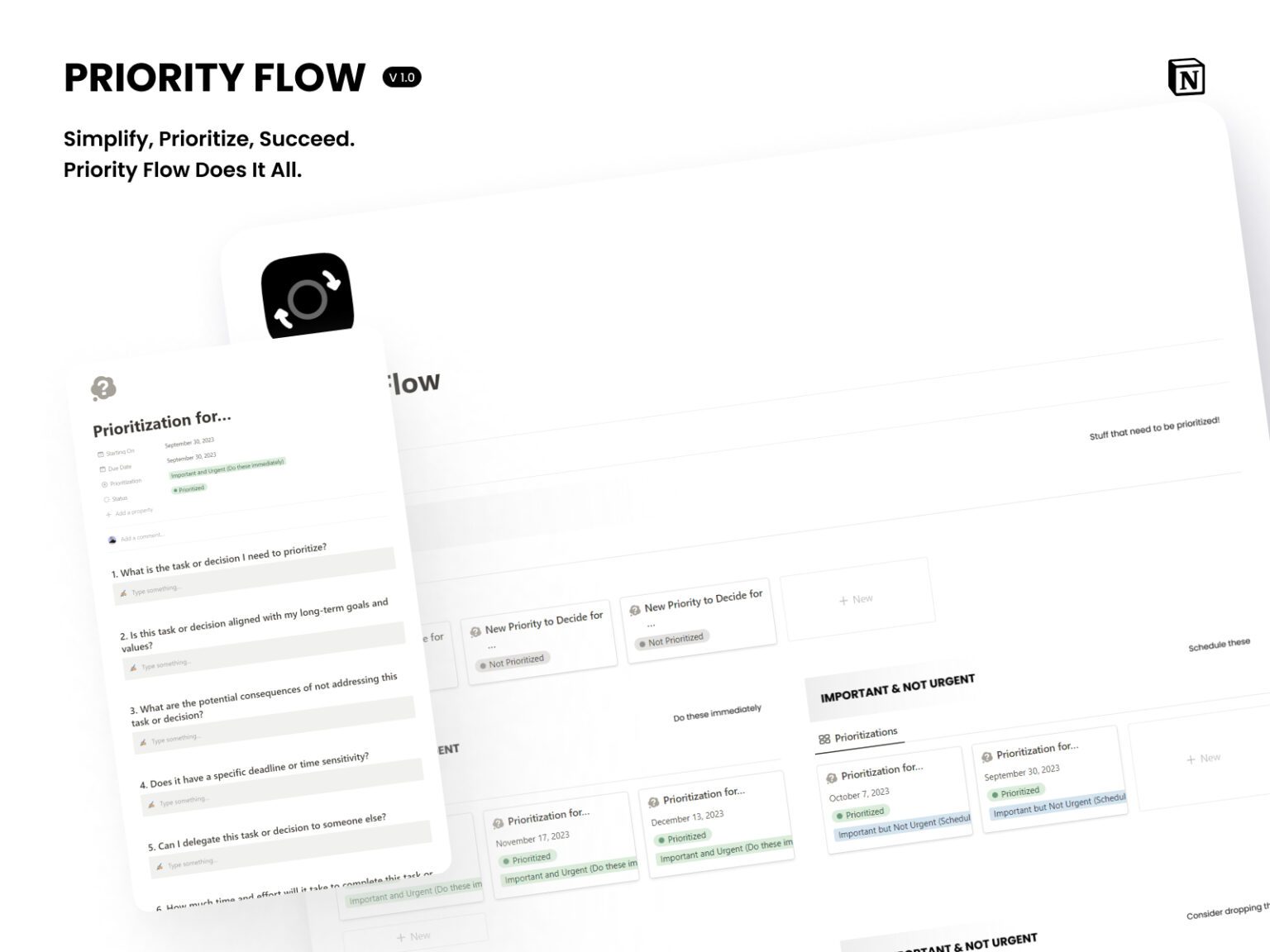 Priority Flow - Your Path to Masterful Prioritization Notion Template ...