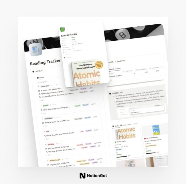 10+ Best and Free Notion Templates for Book Lovers and Reading List