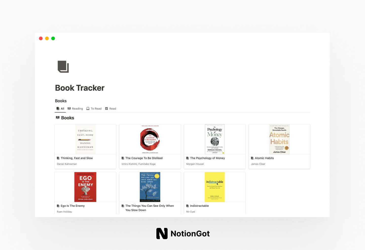 10+ Best and Free Notion Templates for Book Lovers and Reading List