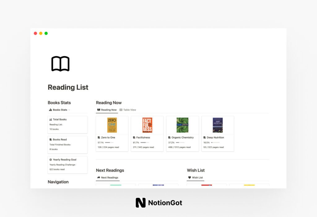 10+ Best and Free Notion Templates for Book Lovers and Reading List