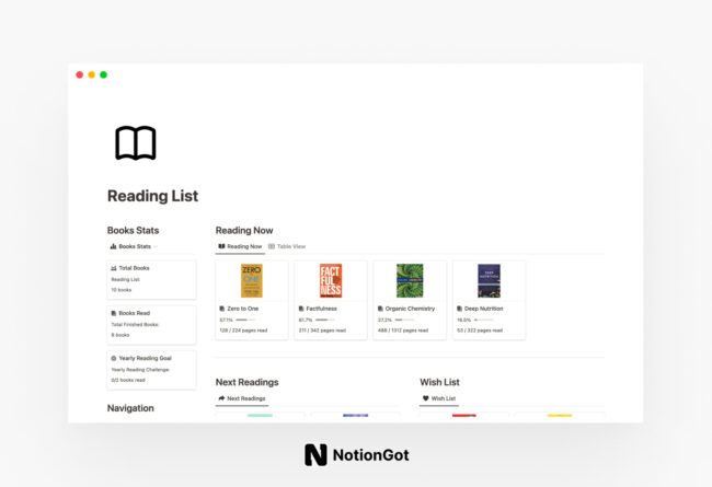 10+ Best and Free Notion Templates for Book Lovers and Reading List