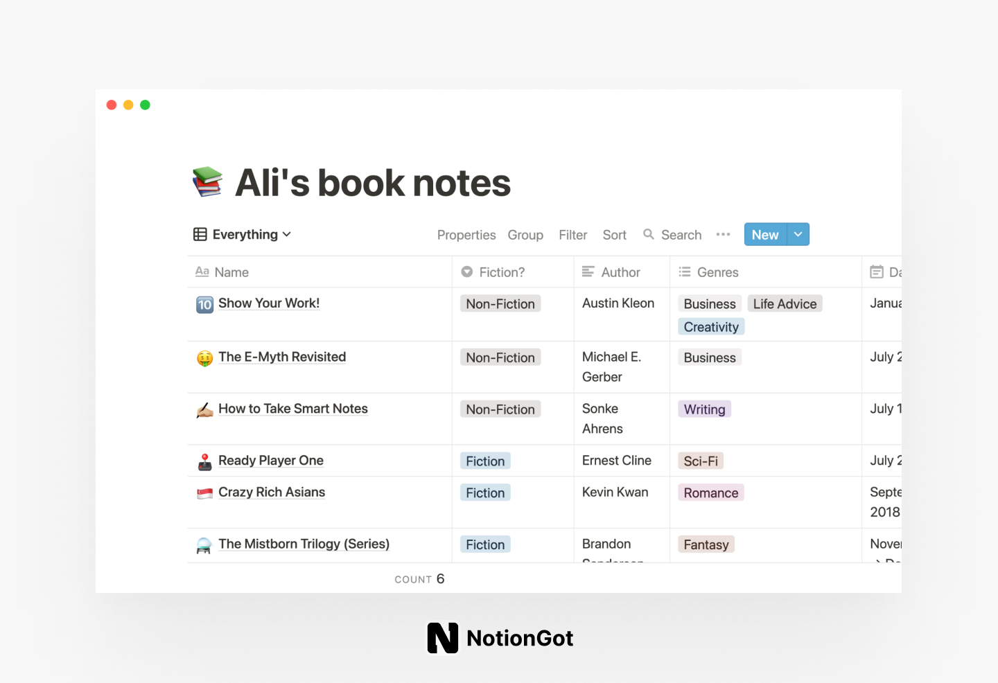 10+ Best and Free Notion Templates for Book Lovers and Reading List