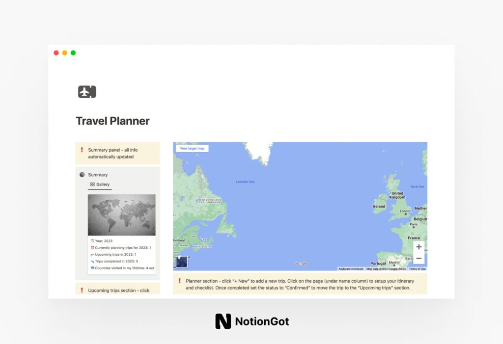 10+ Free and Useful Notion Travel Planner Templates - Best Notion ...