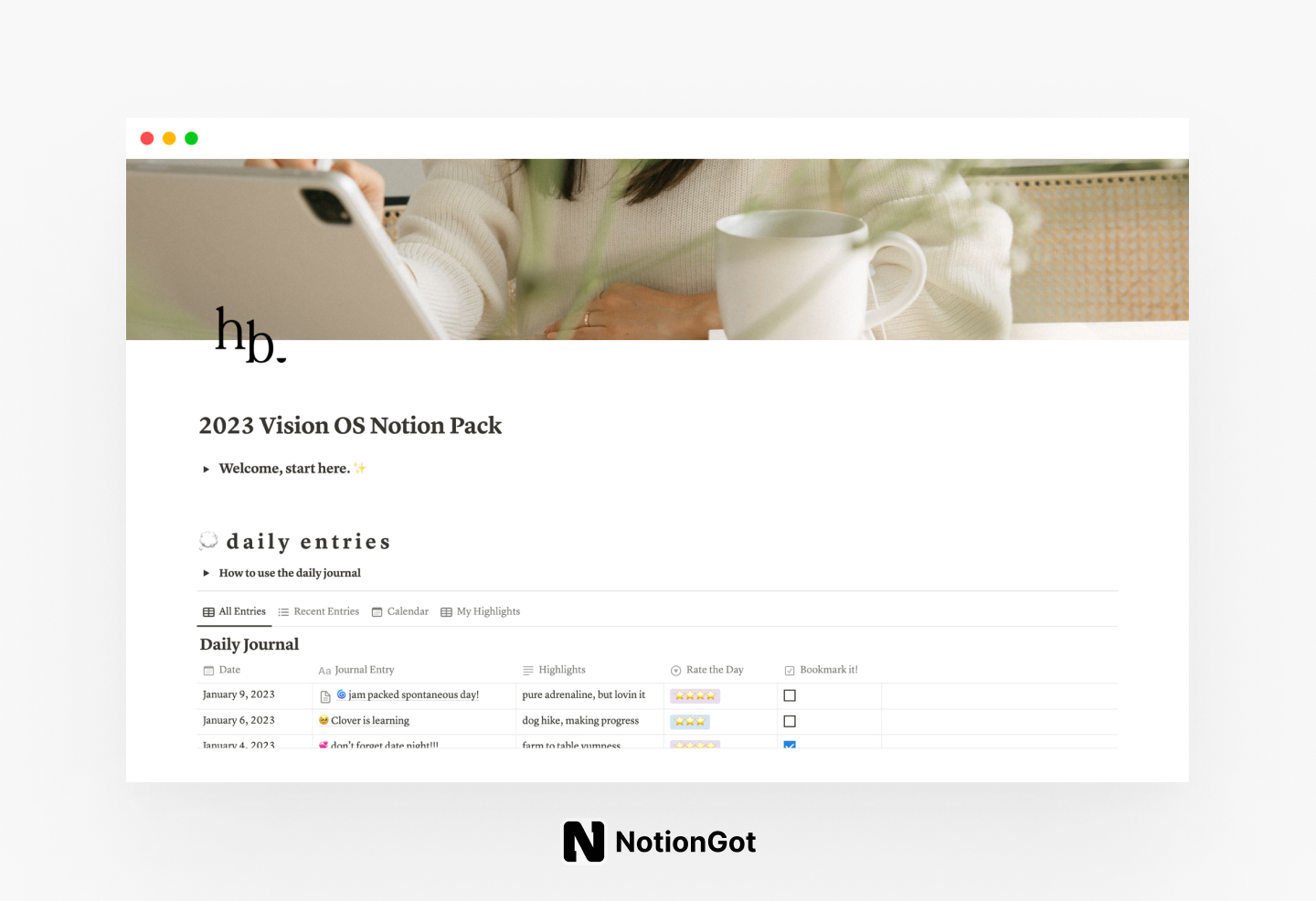 20 Handy Journaling Notion Templates - Best Notion Templates For ...