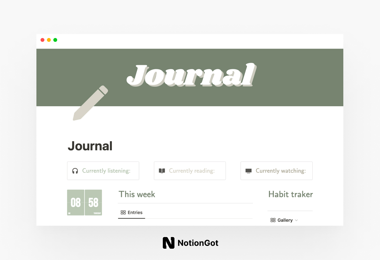 20 Handy Journaling Notion Templates - Best Notion Templates For ...