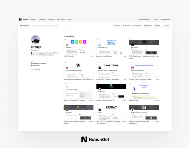 What is Notion Template? The Ultimate Guide - Best Notion Templates For ...