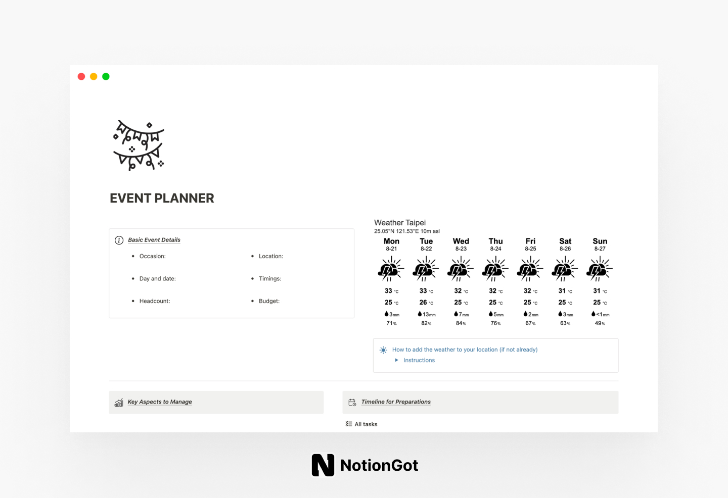 20+ Notion Templates for Event Planning - Best Notion Templates For ...
