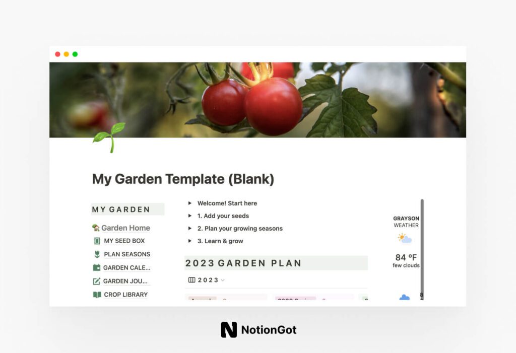 10+ Notion Templates for Gardening and Plant Care - Best Notion ...