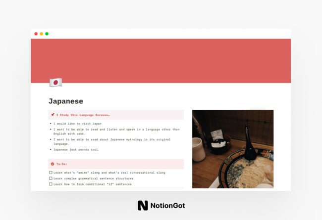 10+ Notion Templates for Language Learning - Best Notion Templates For ...