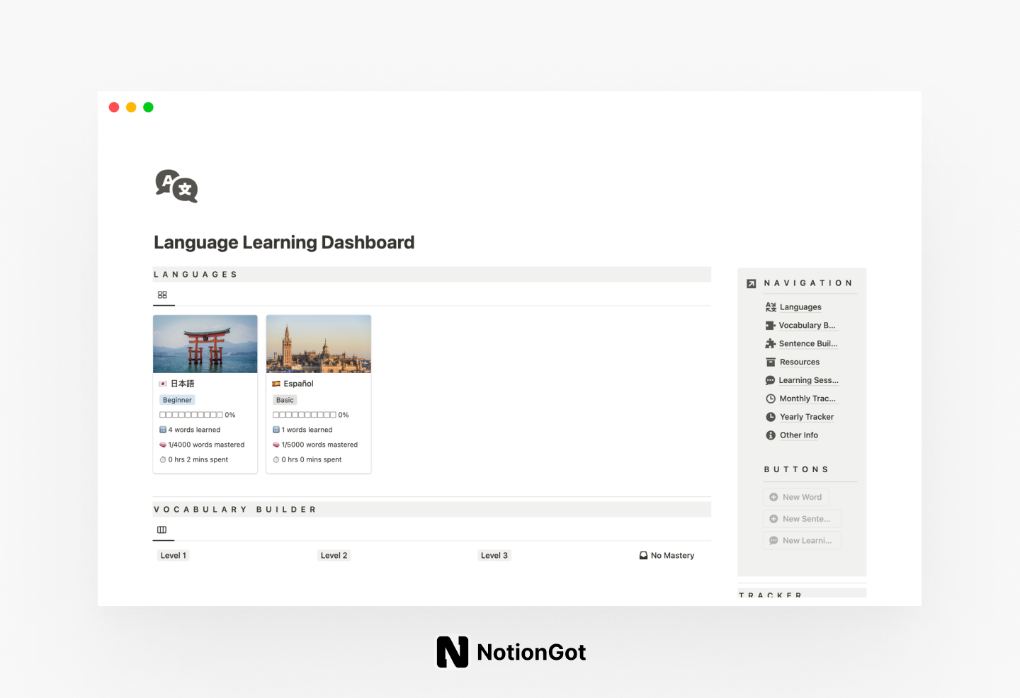 10+ Notion Templates for Language Learning - Best Notion Templates For ...