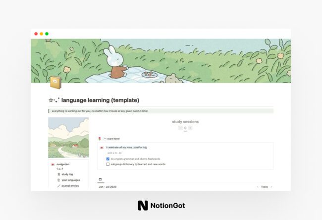 10+ Notion Templates for Language Learning - Best Notion Templates For ...