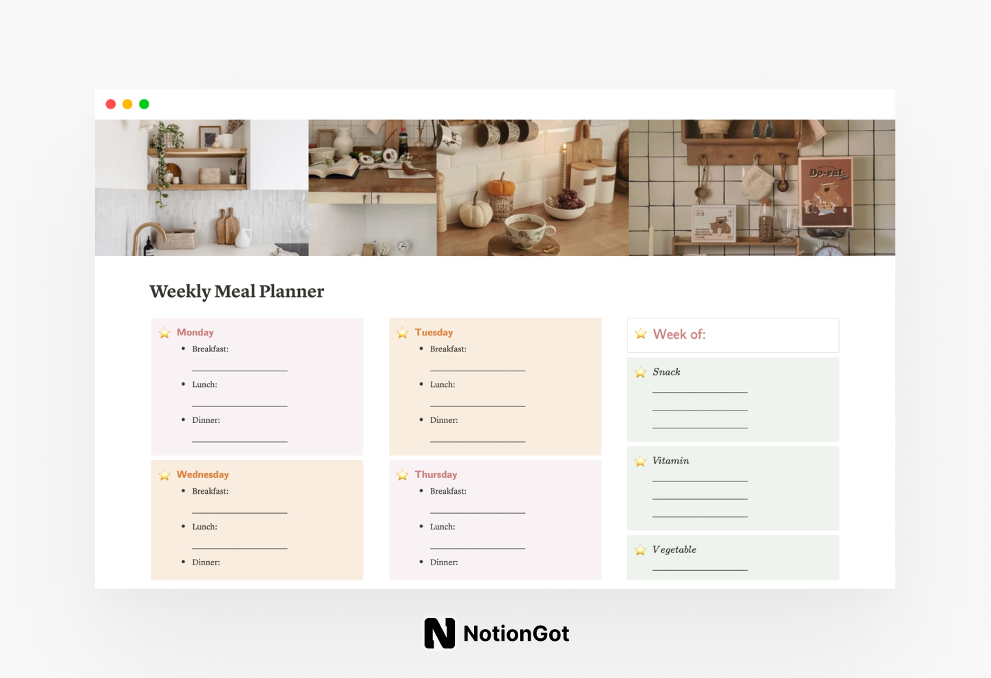 10+ Notion Templates for Meal Planning - Best Notion Templates For ...