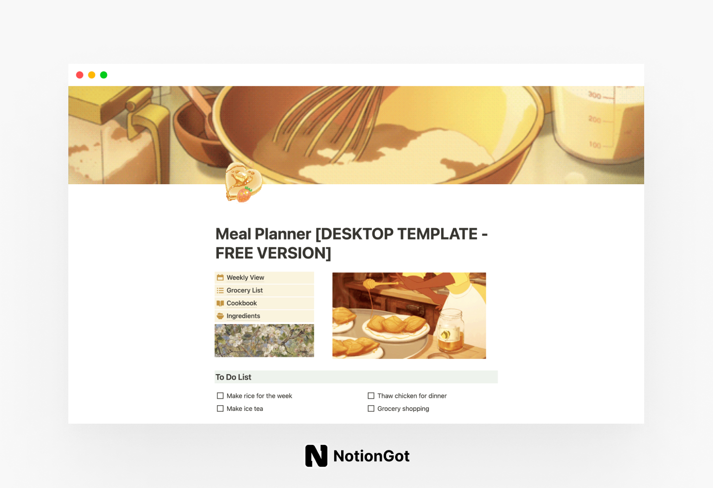 10+ Notion Templates for Meal Planning - Best Notion Templates For ...