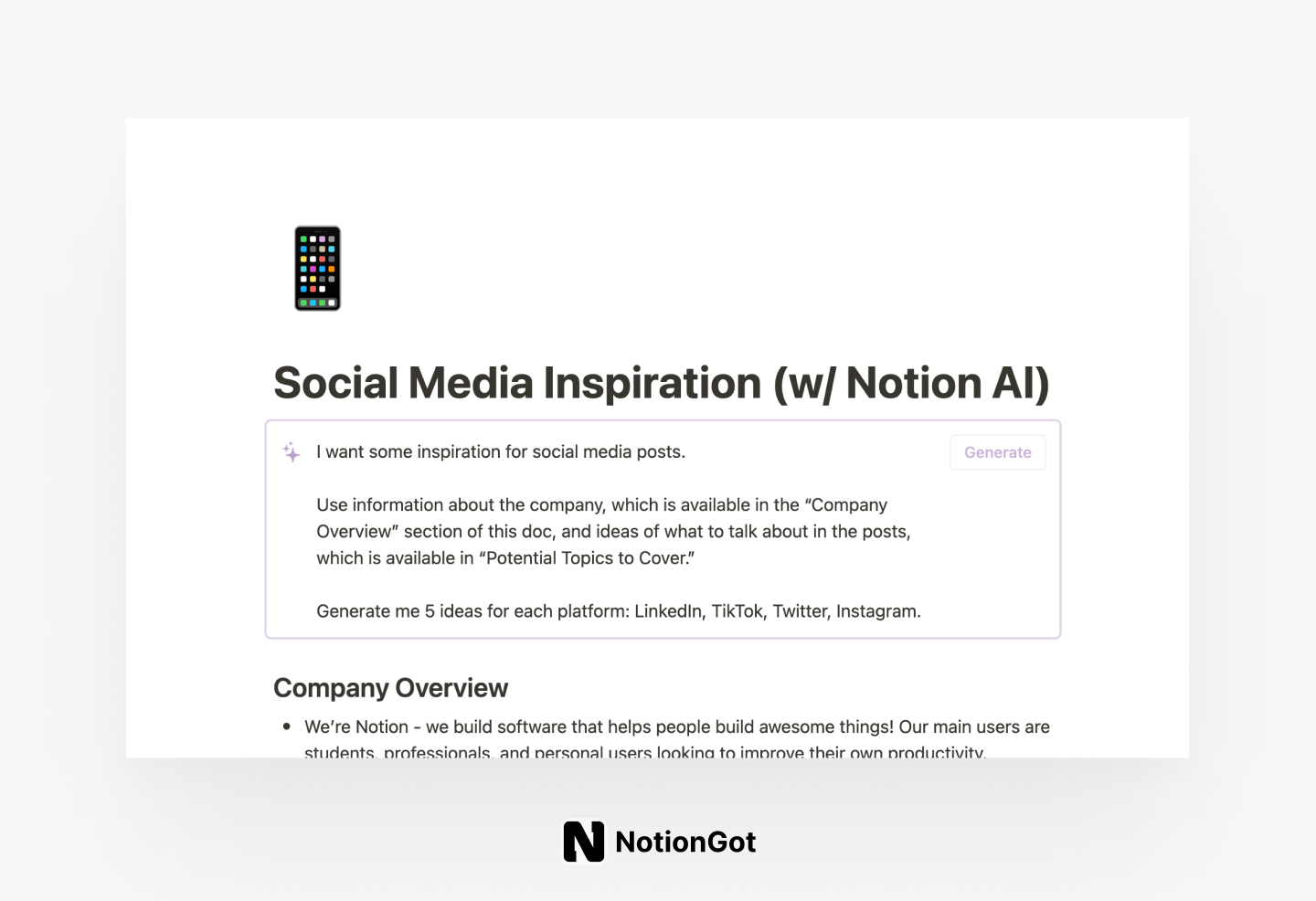 20+ Notion Templates for Social Media Management - Best Notion ...