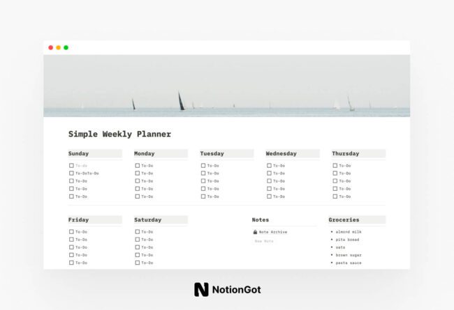 10+ Notion Templates for Weekly Planning - Best Notion Templates For ...