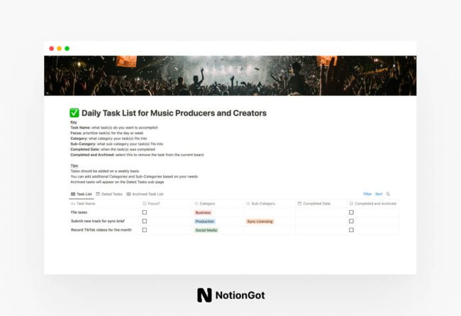 20+ Creative Projects Notion Templates - Best Notion Templates For ...