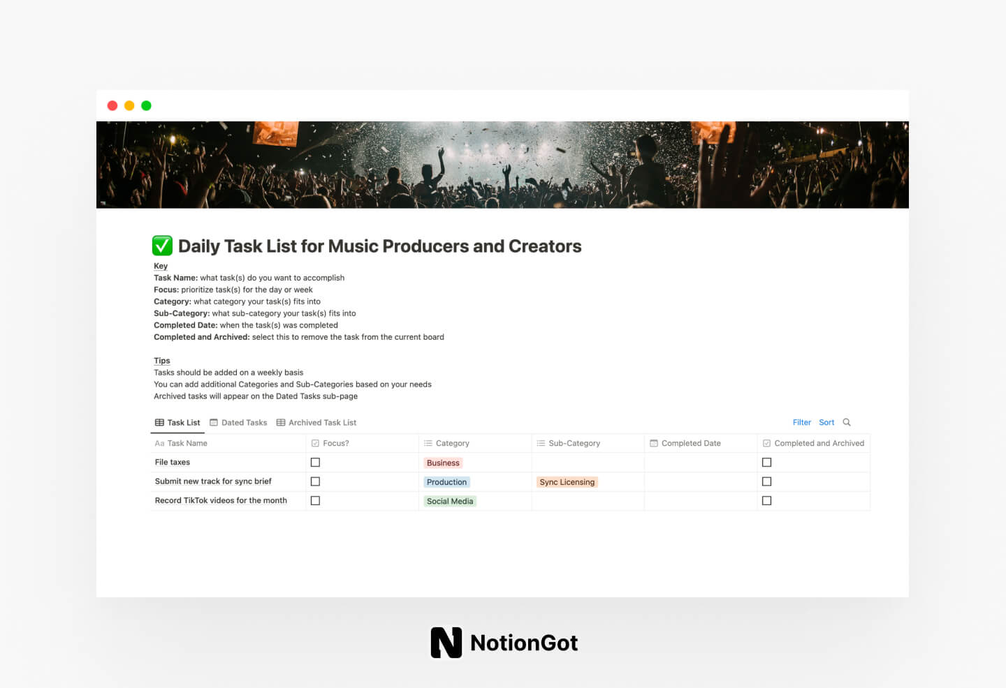 20+ Creative Projects Notion Templates - Best Notion Templates For ...