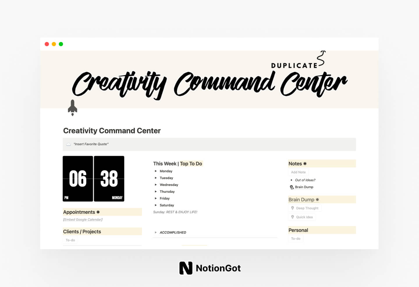 20+ Creative Projects Notion Templates - Best Notion Templates For ...