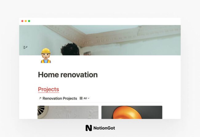 20+ Best & Free Home Renovation Notion Templates - Best Notion ...