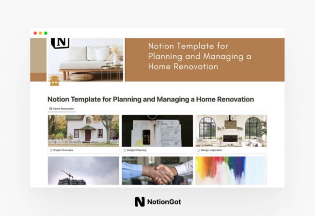 20+ Best & Free Home Renovation Notion Templates - Best Notion ...