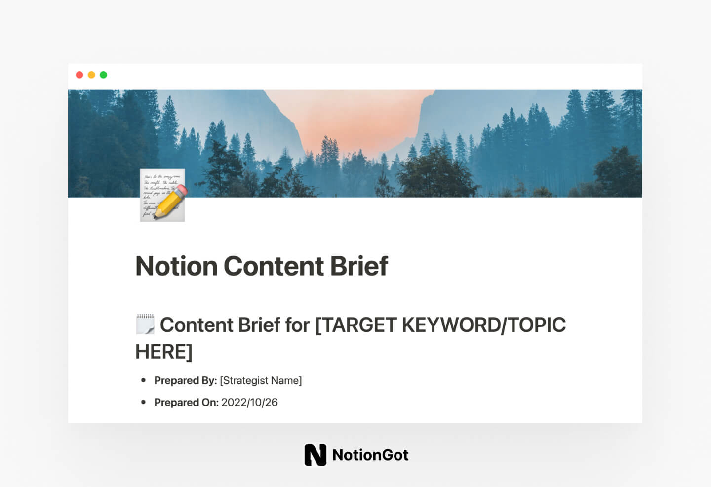 20+ Notion Creative Brief Templates - Best Notion Templates For ...