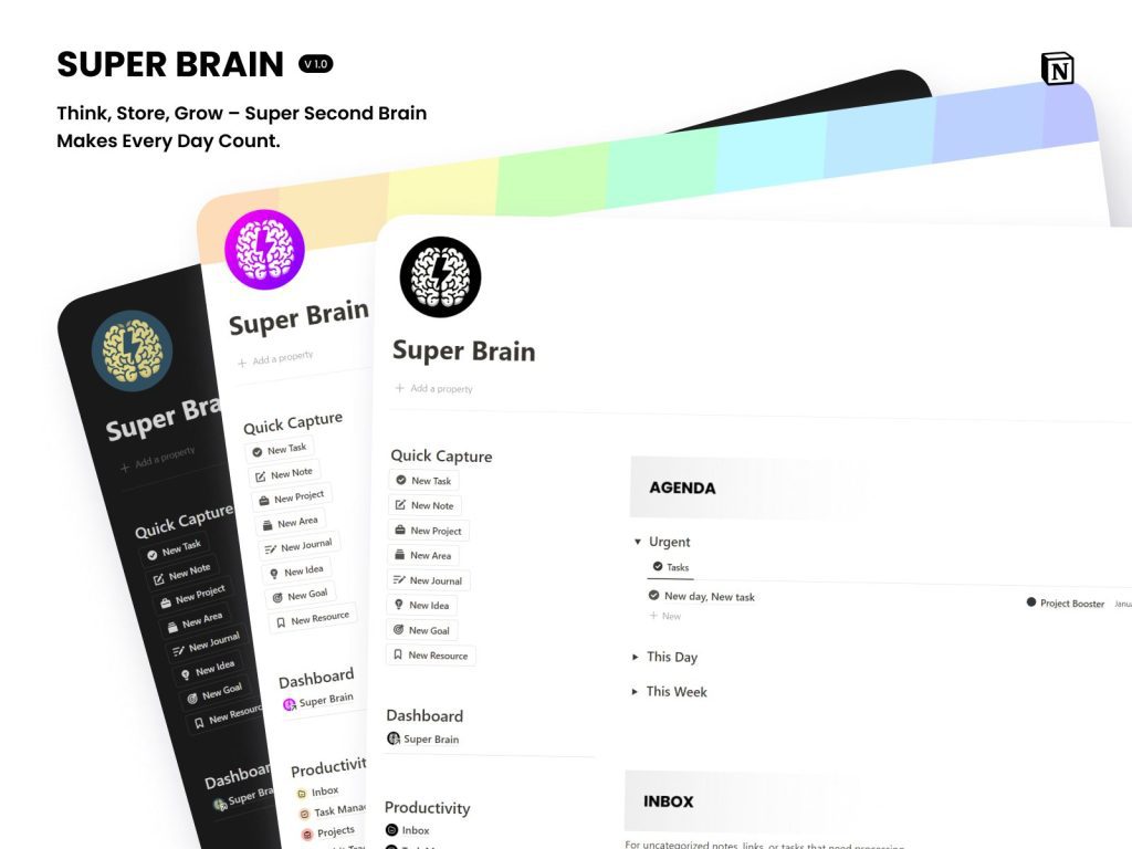 Super Brain - Notion Second Brain - Best Notion Templates For Everyone ...