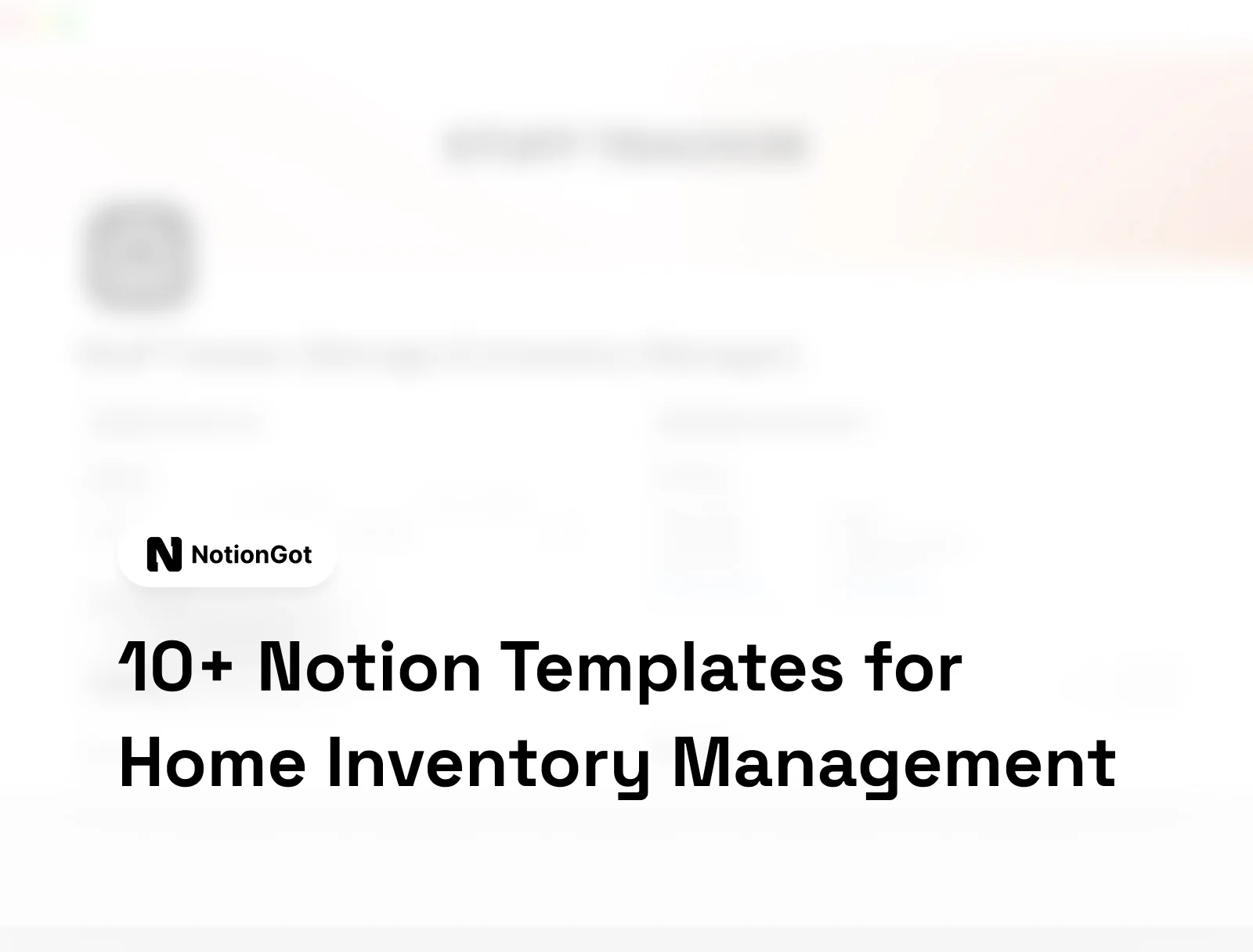 10+ Notion Templates for Home Inventory Management - Best Notion ...