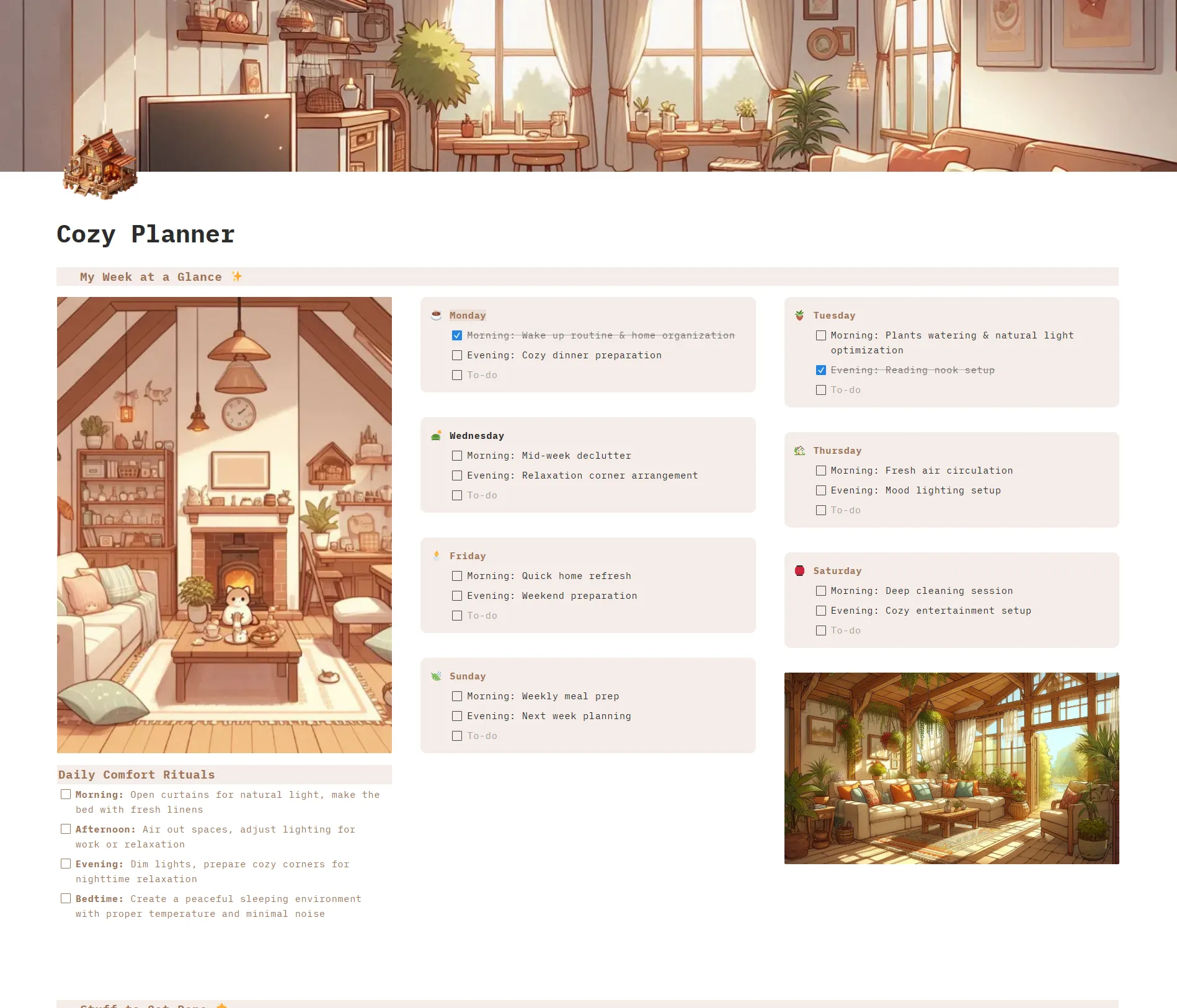 Free Cozy Planner Template For Notion - Best Notion Templates For ...