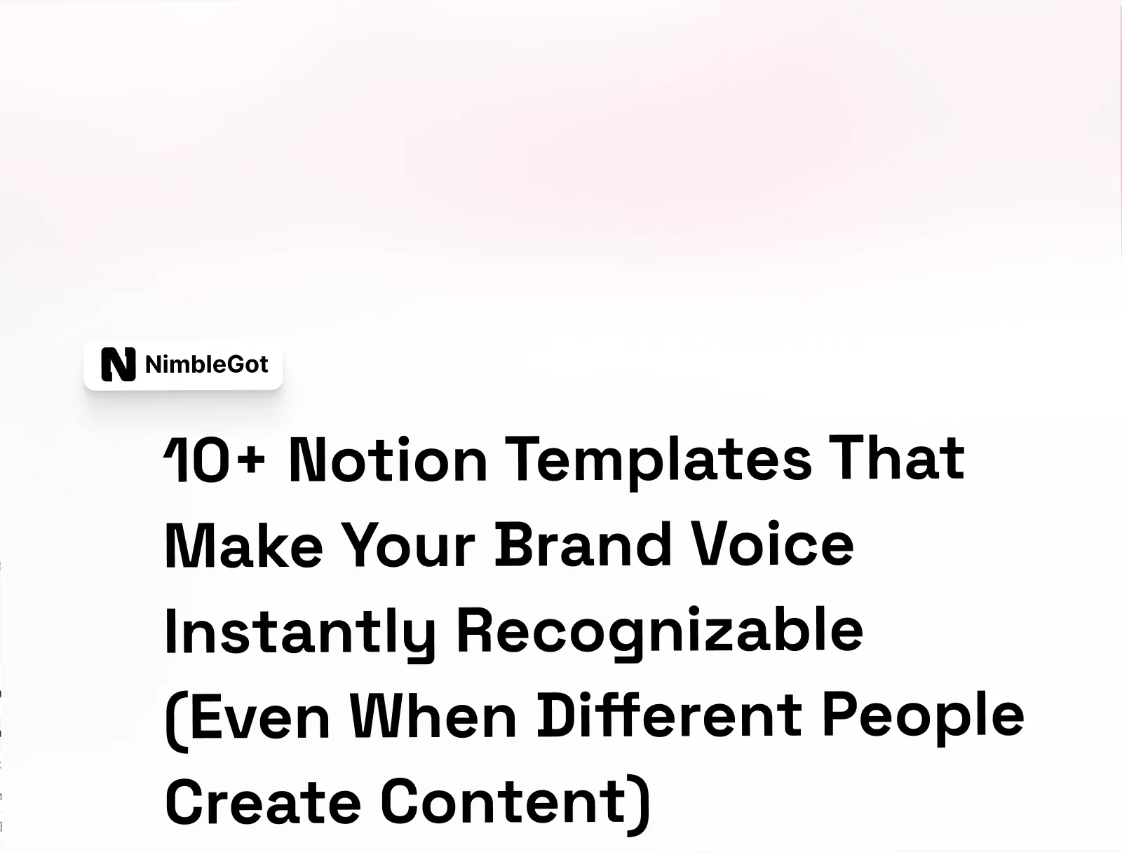 10+ Notion Templates That Make Your Brand Voice Instantly Recognizable ...